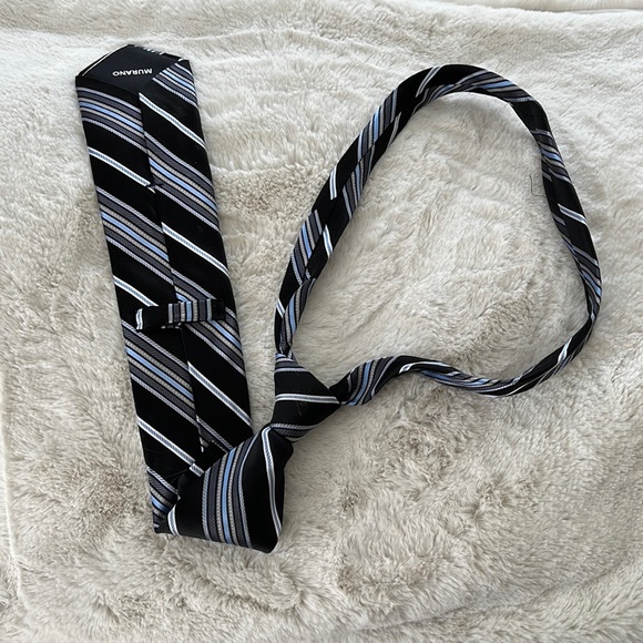 Murano | Accessories | Mens Murano Black And Blue Tie | Poshmark